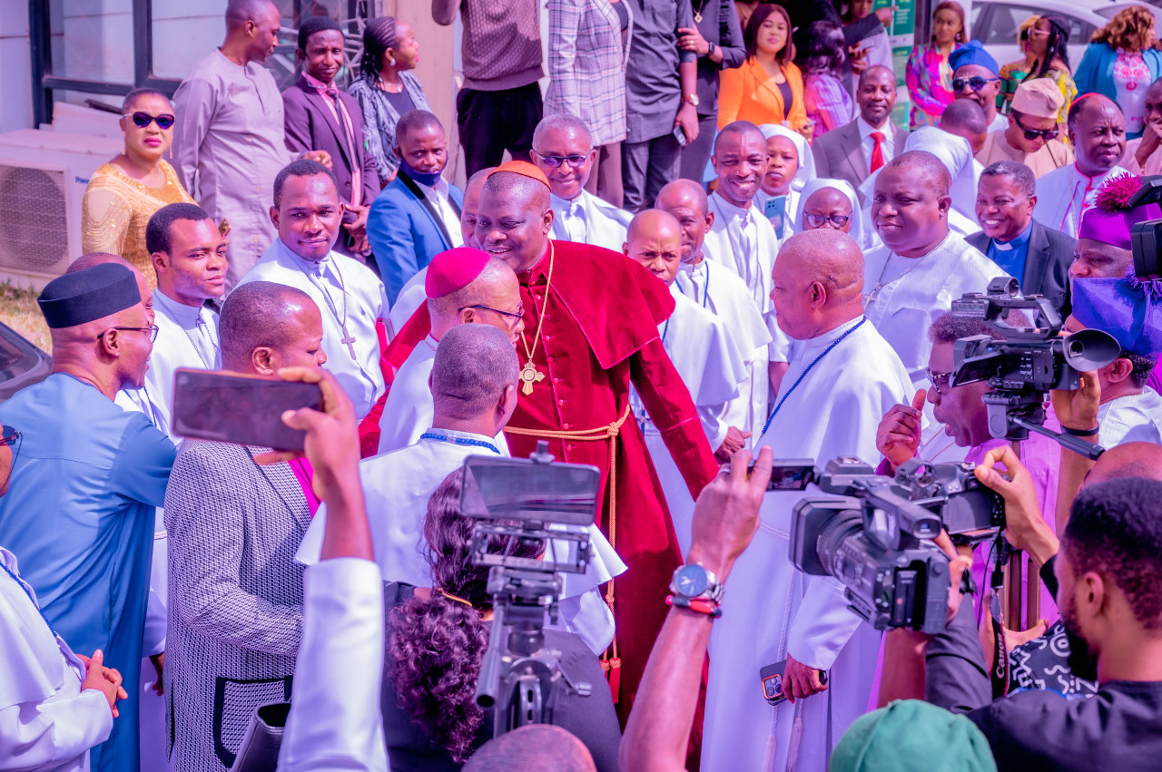 Grand Entry into the NCPC Headquarters Premise by the ES, Bishop STV ...