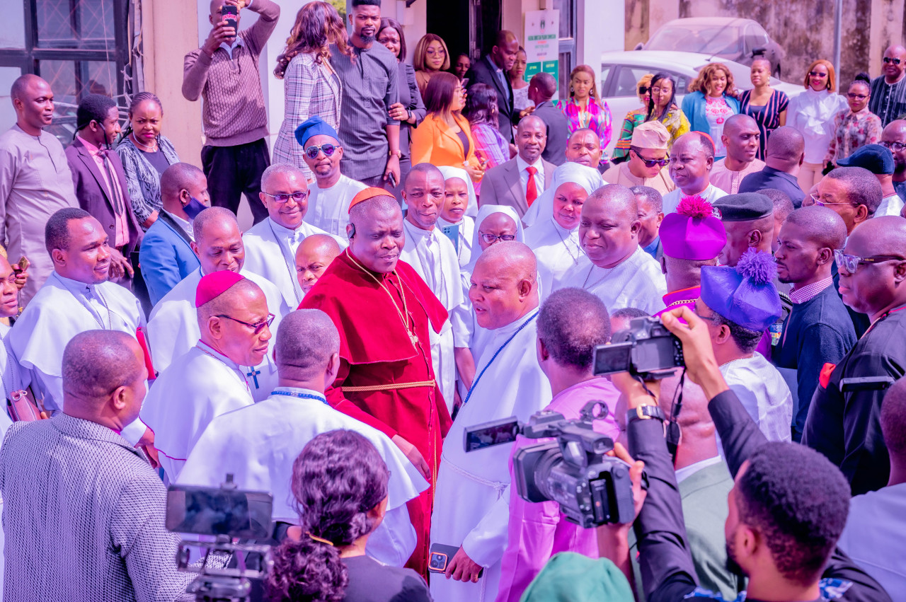 Grand Entry into the NCPC Headquarters Premise by the ES, Bishop STV ...